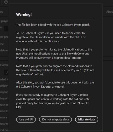 Migration To 20 Coherent Prysm Exporter Documentation