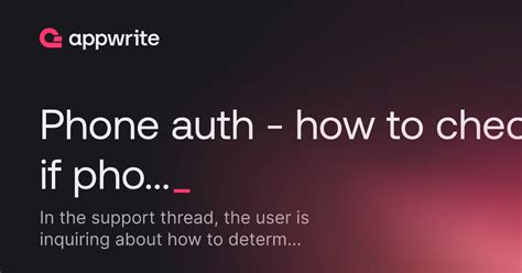 Phone Auth How To Check If Phone Number Is Already Registered In