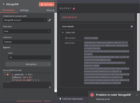 Mongodb Find Query Isodate Support Questions N8n Community