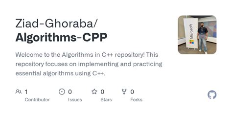 Github Ziad Ghorabaalgorithms Cpp Welcome To The Algorithms In C