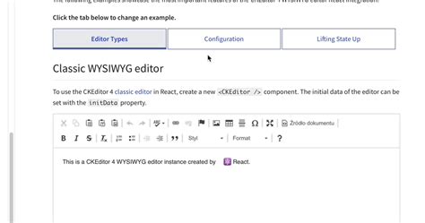 On The 4201 Version Of Docs Inside Of The React Integration Guide
