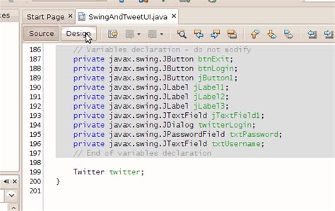 build your own application to access twitter using java and netbeans
