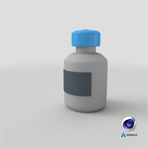 Medical Disposable Bottle Cartoon 3d Model Turbosquid 2101277