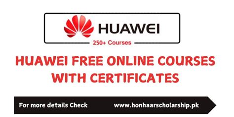 Huawei Free Online Courses With Free Of Cost Certificates