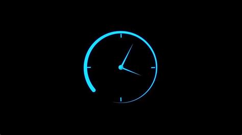 Analog Clock Spinning Animation 39196734 Stock Video At Vecteezy