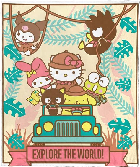 Hello Kitty Silk Touch Throw Blanket 50 X 60