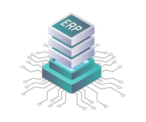 Erp Database Server Solutions For Business Growth 47546164 Vector Art