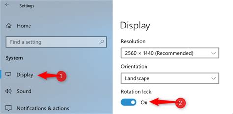 How To Disable Screen Auto Rotation In Windows 10