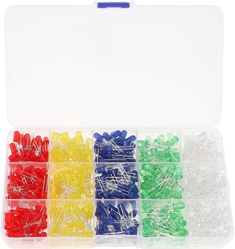 Digiyes Kit Surtido De 500 Luces De Diodo Led De 0118 In Diodo Emisor