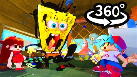 Spongebob 360° Vs Pibby Corrupted Friday Night Funkin Animation Youtube