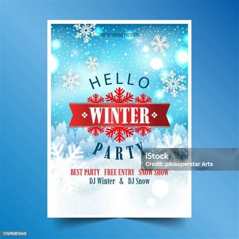 현실적인 겨울 수직 포스터 템플릿 디자인 벡터 일러스트 레이 션 겨울에 대한 스톡 벡터 아트 및 기타 이미지 겨울 세일