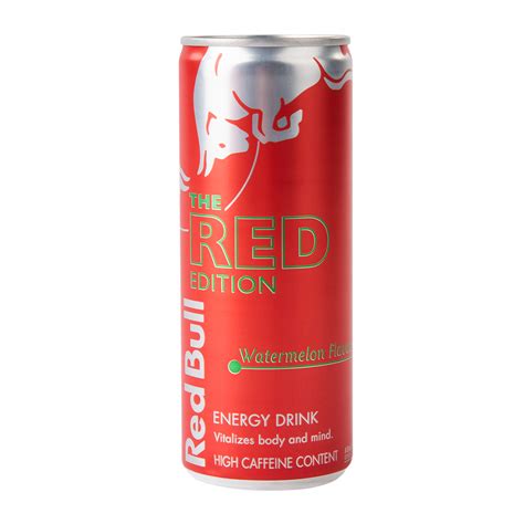 Red Bull Red Edition Watermelon Flavoured Energy Drink 250 Ml Cans