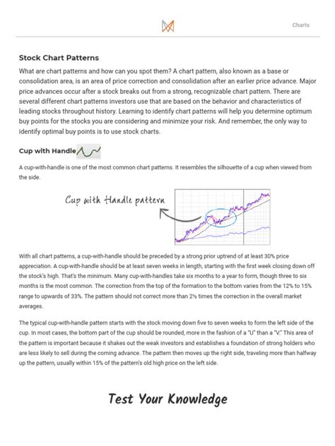 Stock Chart Patterns Pdf Stocks Financial Markets