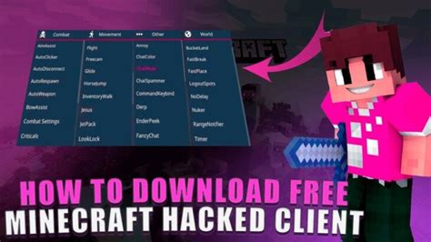 Minecraft Hacked Client 1214 And Minecraft Mod Menu And Only Pc And Minecraft Hacked Client Mod