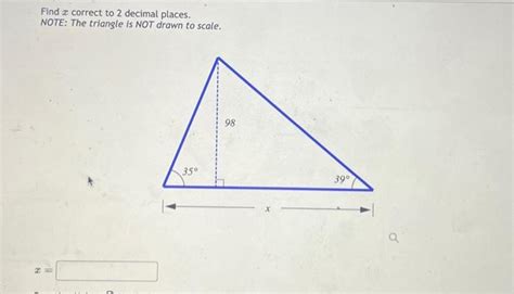 Solved Find X Correct To 2 Decimal Places NOTE The Chegg Com