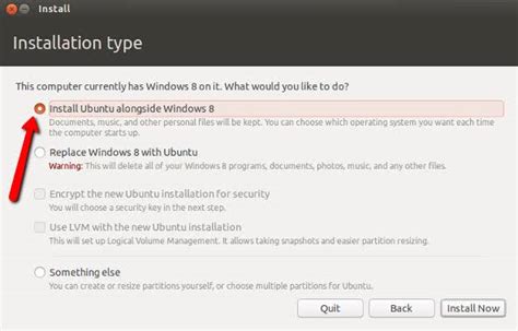 Is It Good Choice To Select Option Install Ubuntu Alongside Windows While Allocating Disk