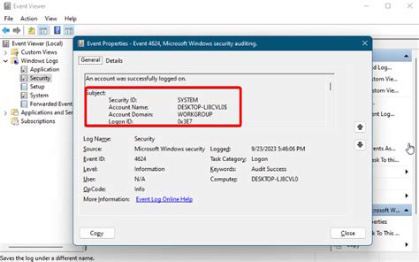 Event Id 4624 An Account Was Successfully Logged On