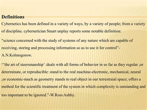 Cybernetics And Communication Pptx