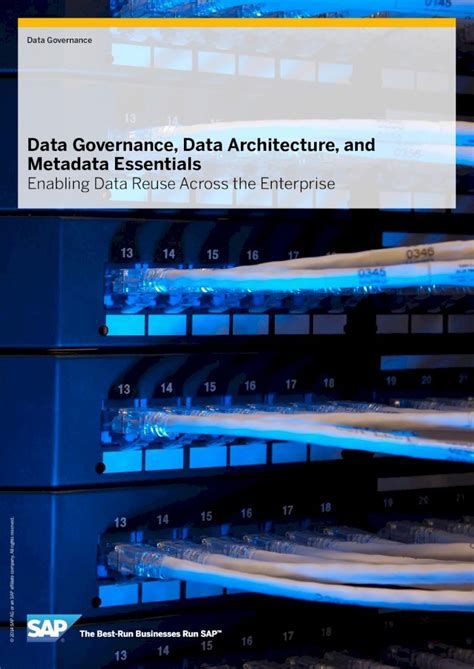 Pdf Data Governance Data Architecture And Metadata … Governance Data Governance Data