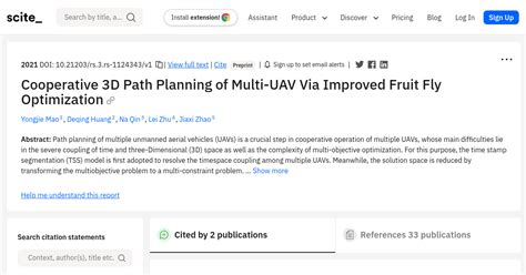 Cooperative 3d Path Planning Of Multi Uav Via Improved Fruit Fly