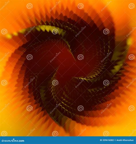 Digital Illustration Of A Spiral Twisted Figure In The Shape Of A Moebius Ring Depth Of Field