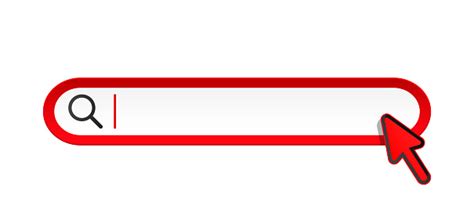 인터넷 웹 사이트에 대한 검색 창 템플릿 와 커서 화살표 와 플랫 스타일 빨간 프레임 와 백색 배경에 고립 된 0명에 대한 스톡 벡터 아트 및 기타 이미지 Istock