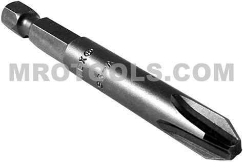 Apex 493 AX 3 Phillips Power Drive Bits 1 4 Hex Drive