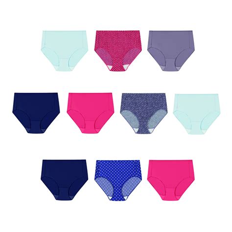 Hanes Womens Microfiber Panties Pack Moisture Wicking Stretch