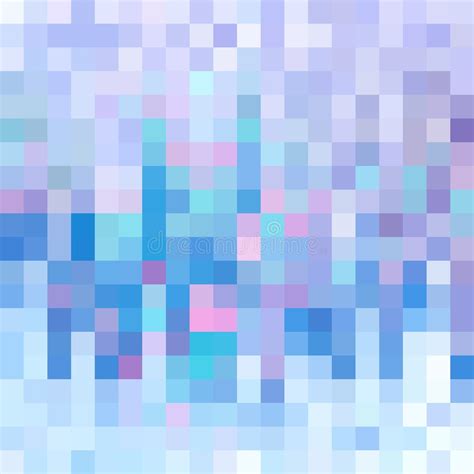 Geometric Multi Color Abstract Background Square Pixel Mosaic Pattern Stock Vector