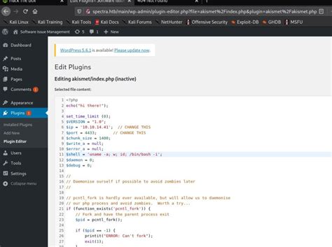 hack the box spectra write up by khaotic r hacking tutorials