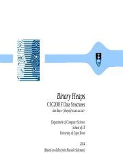 Binary Heaps Priority Queues And Operations Course Hero