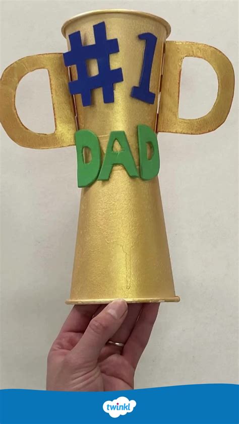 Fathers Day Trophy Craft With Printable Template Crafts By Ria