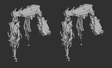 3d Model Sci Fi Bot Vr Ar Low Poly Cgtrader
