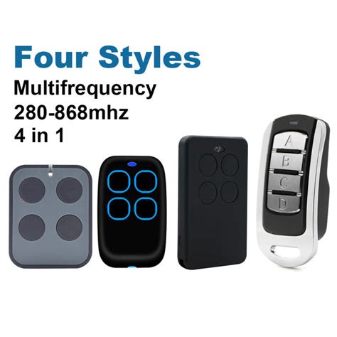 Multifrequency Garage Door Remote Electronic Gate Control 280 868mhz Command Duplicator 433mhz