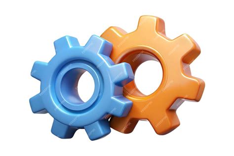 Detailed Flat Vector Illustration Of Interlocking Gears And Cogs Signifying Operational