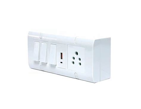 6a White Switch Socket Board At ₹ 125piece Chennai Id 25542197162