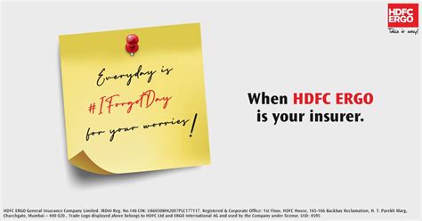 Hdfc Ergo General Insurance On Linkedin Download The Hdfc Ergo App To Continue Forgetting Your