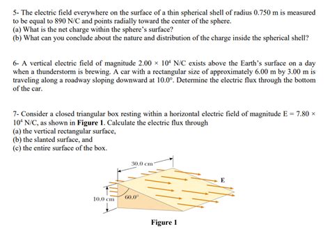 Solved 5 The Electric Field Everywhere On The Surface Of A