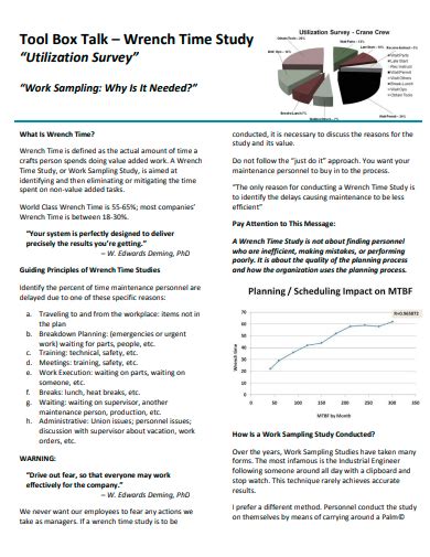 FREE 50 Time Study Samples In PDF