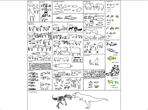 Animal Block In Autocad Download Cad Free 567 Mb Bibliocad