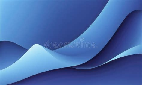 Blue Waves Flow In Abstract Form Creating Calming Atmosphere Different Shades Of Blue Blend