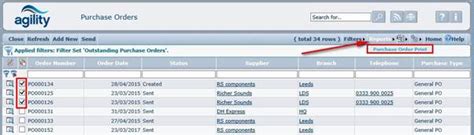 Enquiring On Purchase Orders