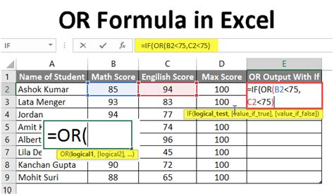 OR Formula In Excel How To Use OR Formula In Excel