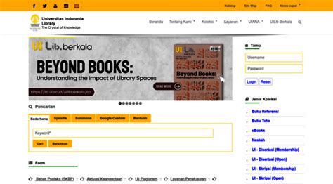 Libuiacid Opac Universitas Indonesia L Lib Ui