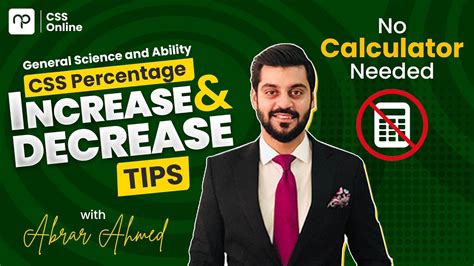 🟡 Crack Ability Portion Without Calculator Css Pms Mpt Exam General Science And Ability