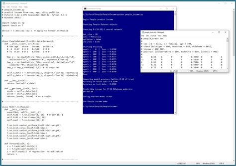 Pytorch Regression Demo Run James D Mccaffrey