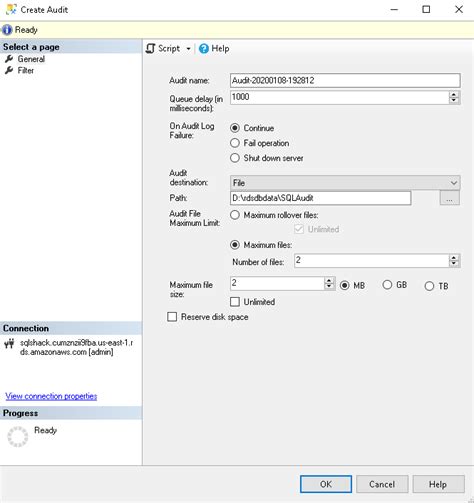 Auditing In Aws Rds Sql Server