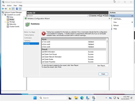 Windows Server 2025 WSFC Add Nodes Server World