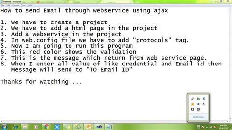 Mail Sending Through Ajax In Asp Net C Youtube