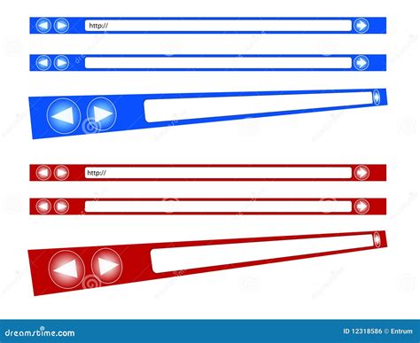 Internet Browser Bars Stock Illustration Illustration Of Looking